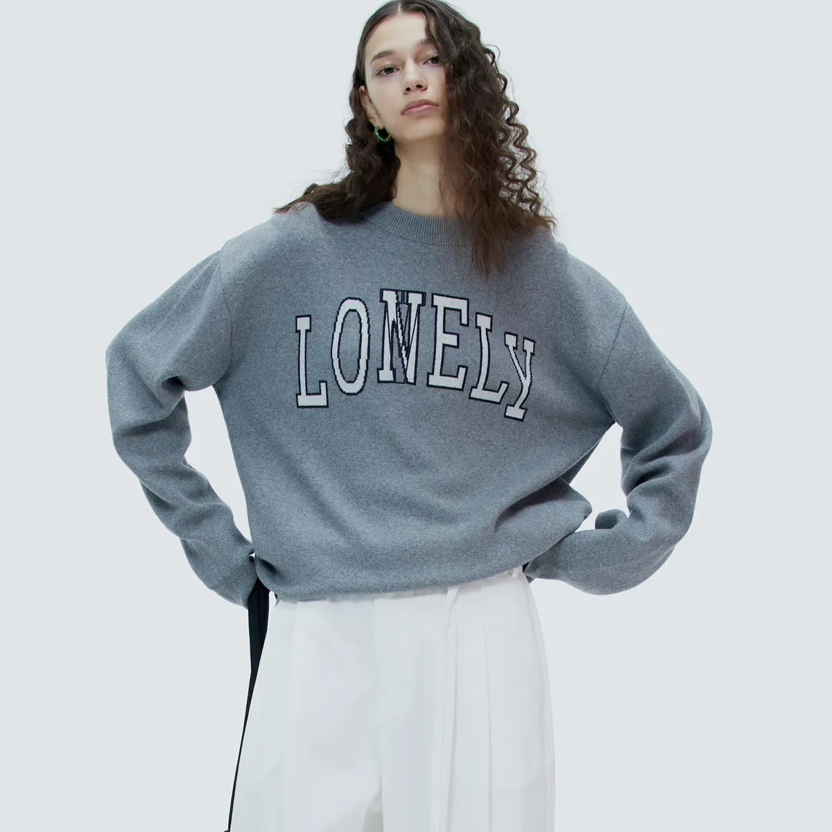 LONELY/LOVELY BASIC KNIT GRAY - 감도 깊은 취향 셀렉트샵 29CM