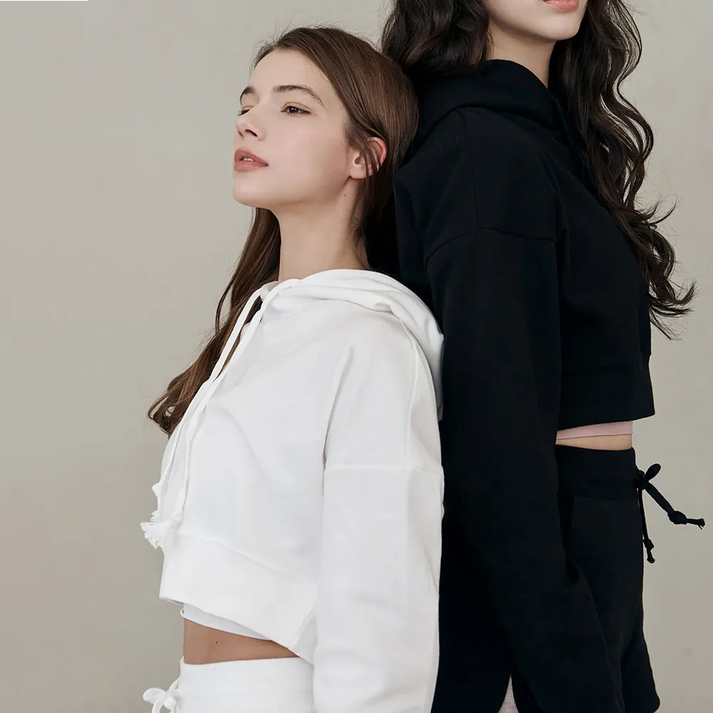 올데이 크롭 후드티 DEVI-T0099-화이트 - 감도 깊은 취향 셀렉트샵 29CM