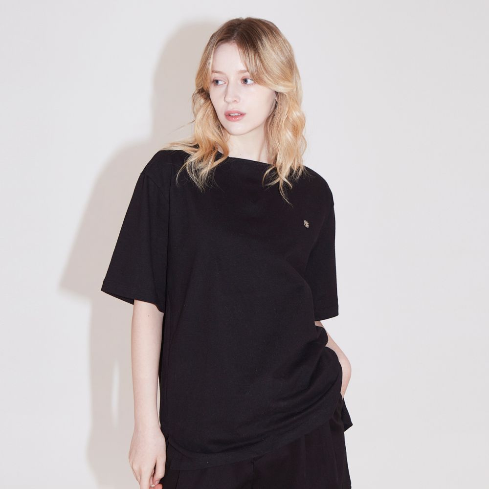 round detail 1/2Tee shirts_black - 감도 깊은 취향 셀렉트샵 29CM