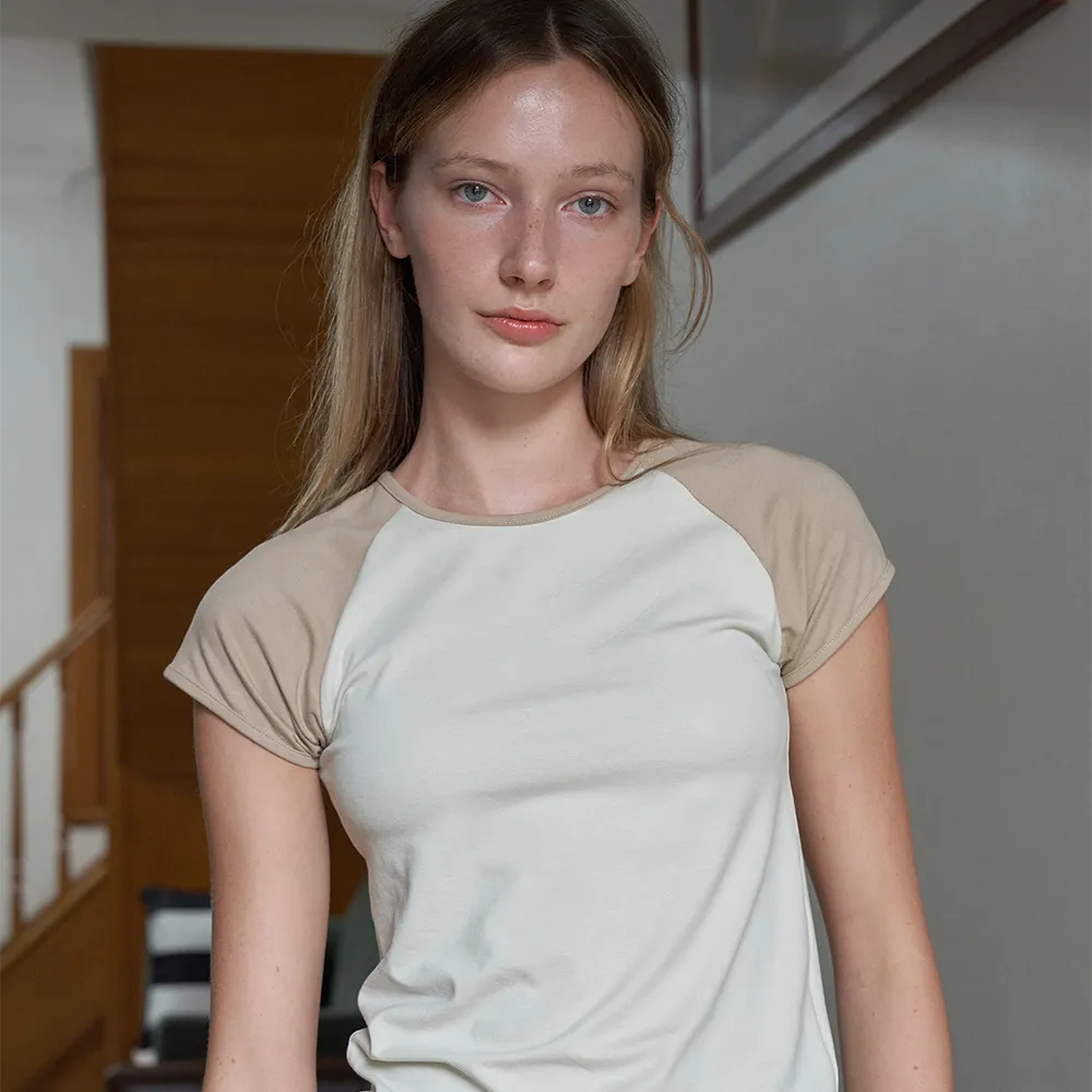 CAP SLEEVE RAGLAN T-SHIRT BUN - 감도 깊은 취향 셀렉트샵 29CM