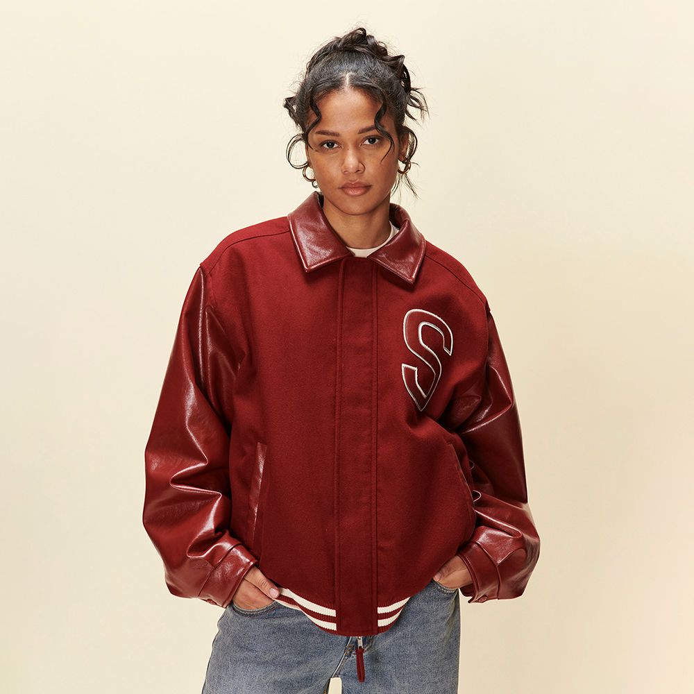 (W) VINYL FREE FALLIN BOMBER (BLOOD RED) - 감도 깊은 취향 셀렉트샵 29CM