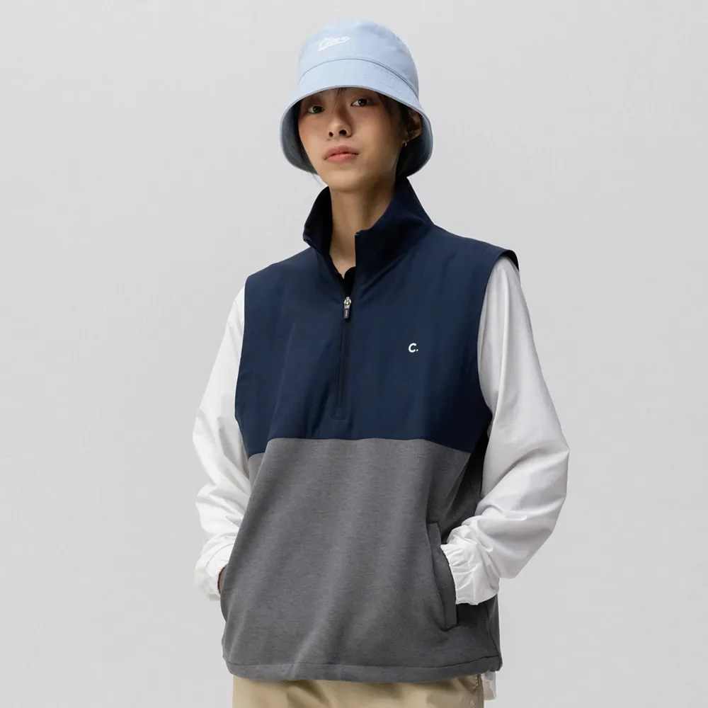 [24SS clove] Club Half Zip Vest (Navy) - 감도 깊은 취향 셀렉트샵 29CM