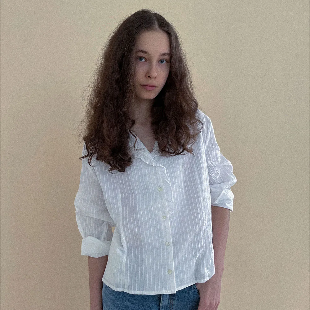 [24 SPRING][SALT Label] SIMONE RUFFLE BLOUSE - 감도 깊은 취향 셀렉트샵 29CM