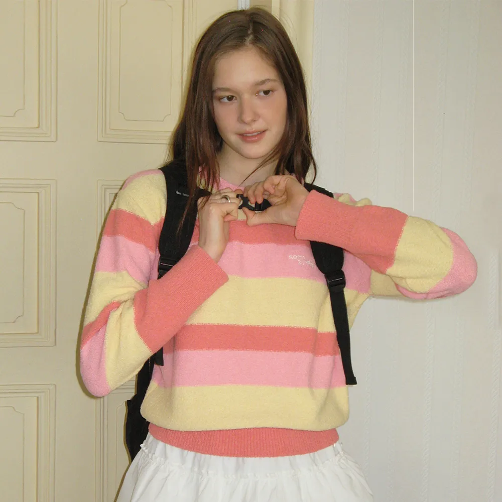 Molly stripe knit - pink - 감도 깊은 취향 셀렉트샵 29CM