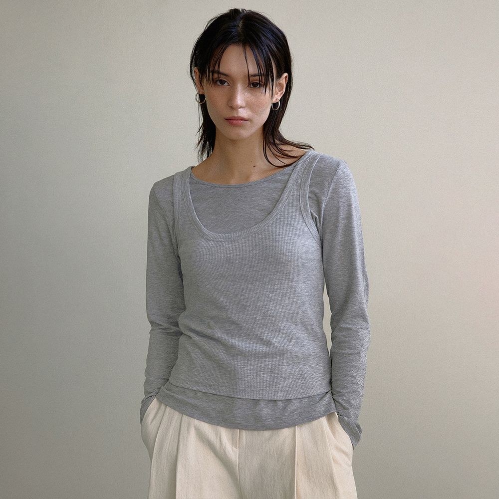 ribbed layerd tee (2color)2차 - 감도 깊은 취향 셀렉트샵 29CM