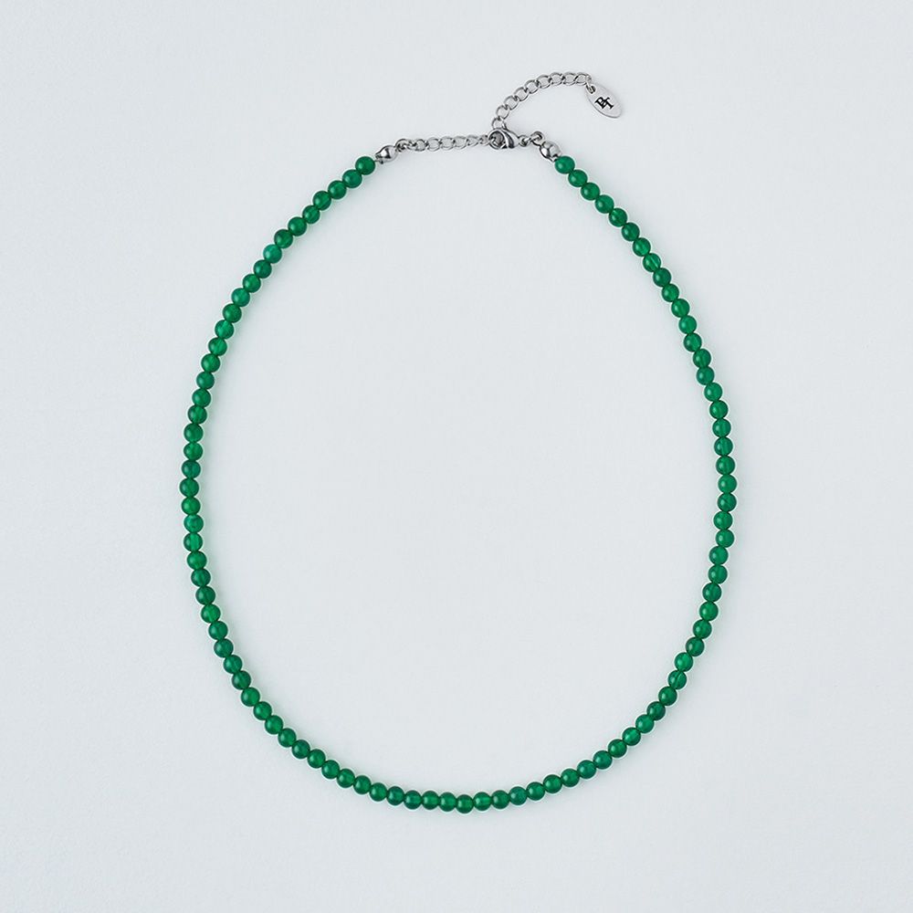 BT 원석 목걸이 03 (4mm 그린 오닉스) - 감도 깊은 취향 셀렉트샵 29CM