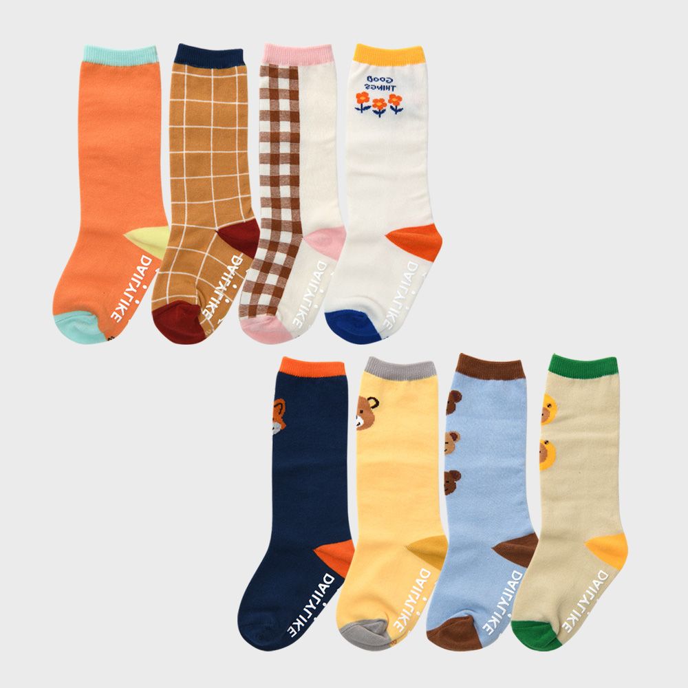 [KIDS] 데일리 키즈 유아 니삭스 4P 세트 (02-03) - 감도 깊은 취향 셀렉트샵 29CM