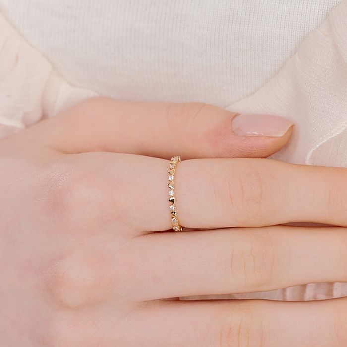 [silver925] rosa heart cubic ring - 감도 깊은 취향 셀렉트샵 29CM