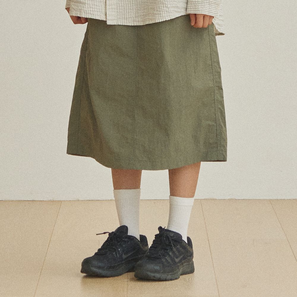 NYLON STRING SKIRT (KHAKI) - 감도 깊은 취향 셀렉트샵 29CM