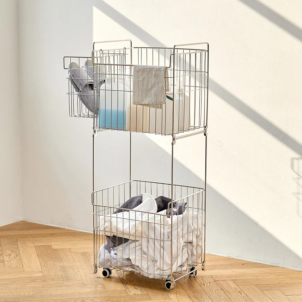 JBJ 올스텐 이동식 304 빅사이즈 다용도 세탁 빨래 바구니(바퀴별도구매) - 감도 깊은 취향 셀렉트샵 29CM