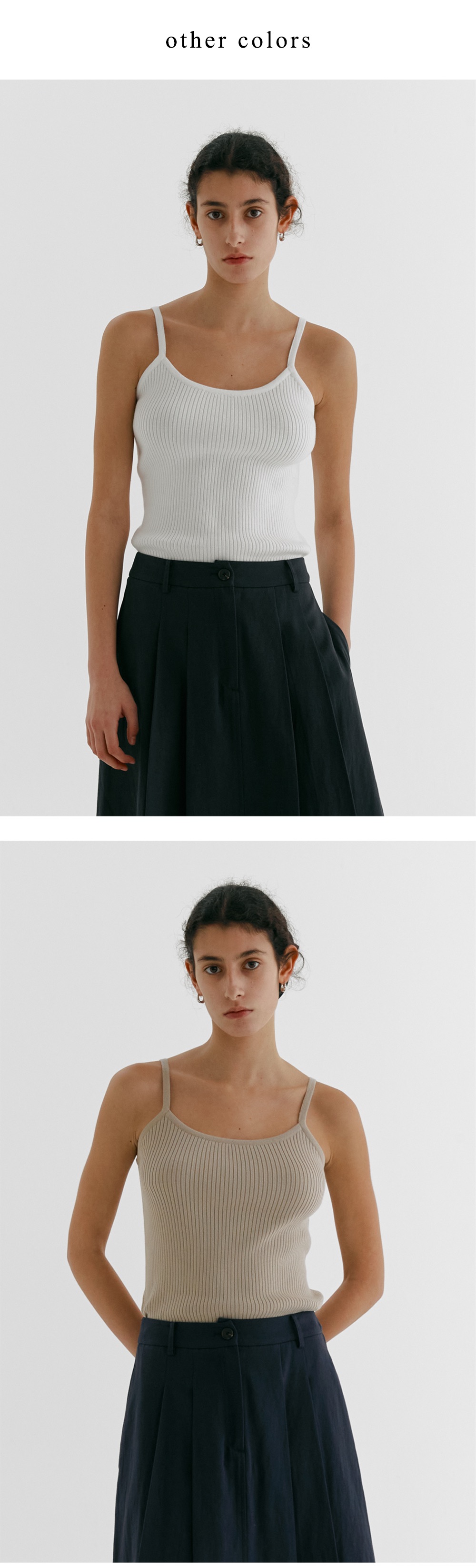 COTTON RIB SLEEVELESS KNIT_BLACK - 감도 깊은 취향 셀렉트샵 29CM