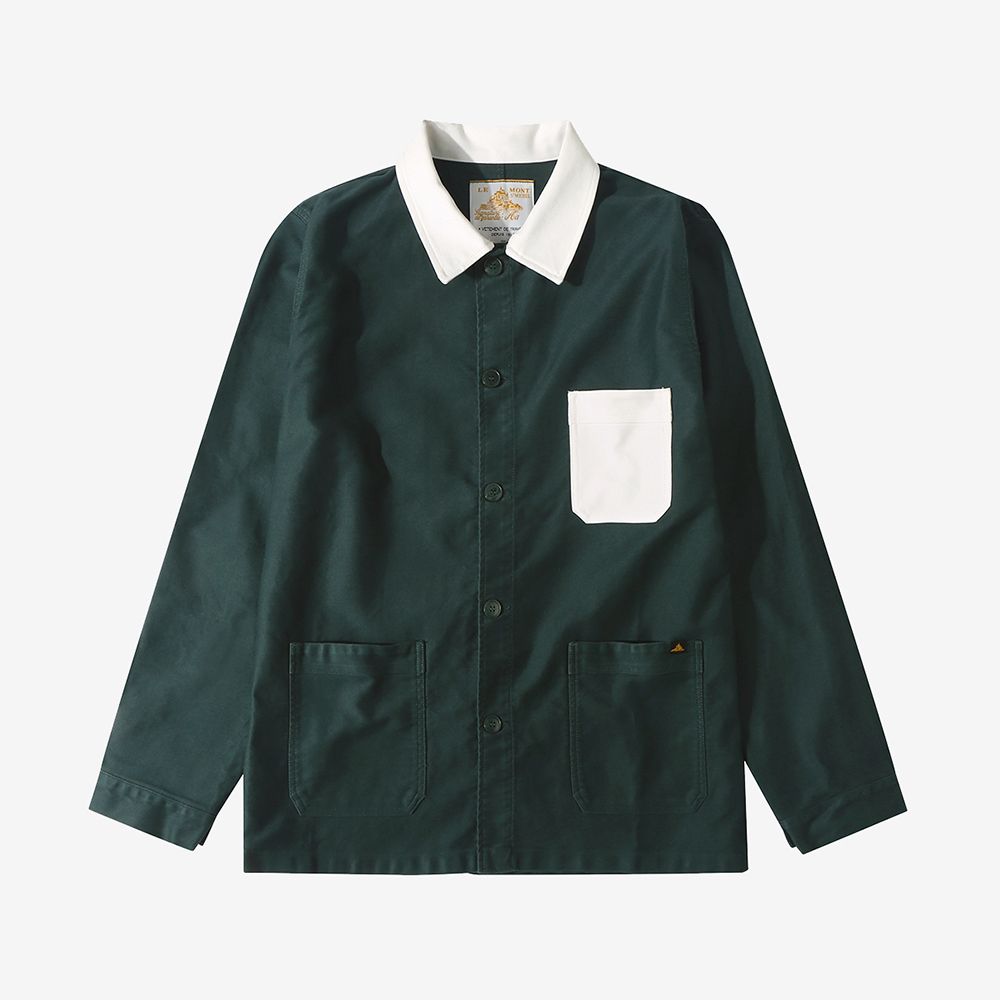 남성 워크자켓 VALORIS-Color Block work jacket_Dark green - 감도 깊은 취향 셀렉트샵 29CM