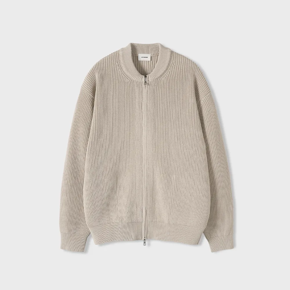 LIAN ZIP KNIT JACKET - SAND BEIGE - 감도 깊은 취향 셀렉트샵 29CM
