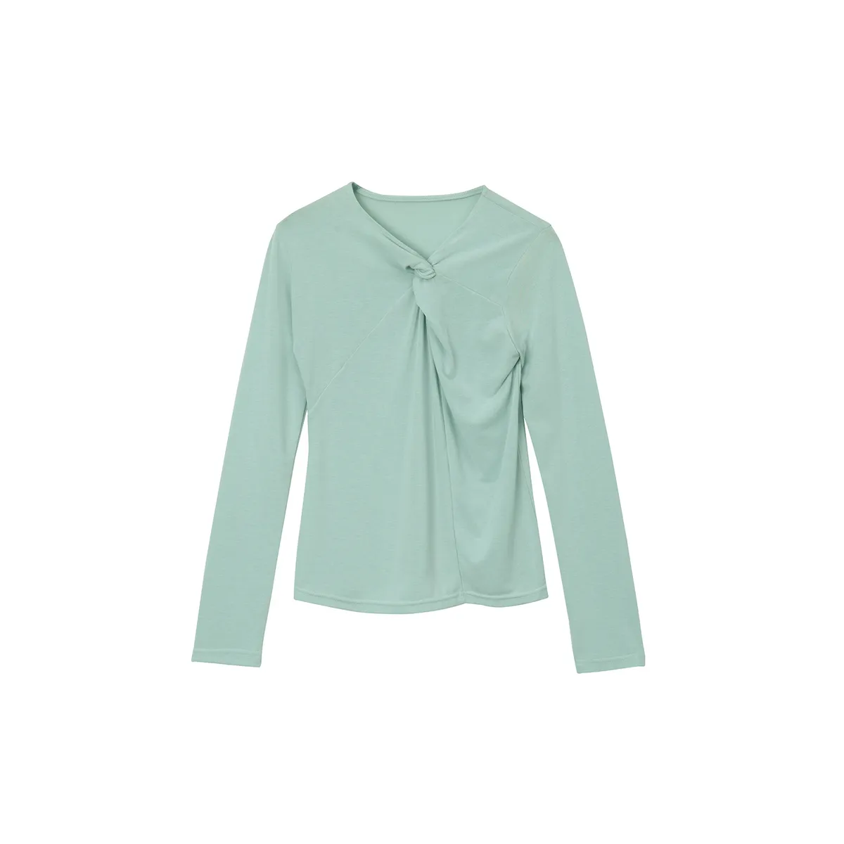 Twisted neckline t-shirt Mint - 감도 깊은 취향 셀렉트샵 29CM