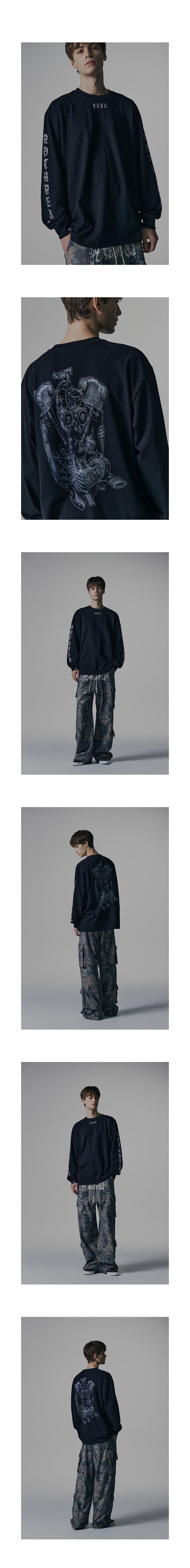 Engine Long Sleeve - Black - 감도 깊은 취향 셀렉트샵 29CM