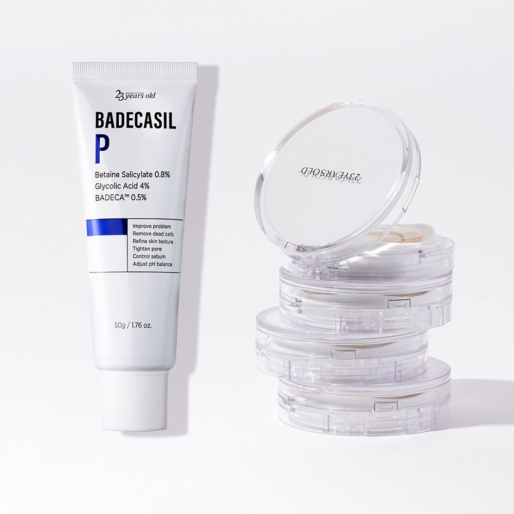 [화잘먹 세트] 바데카실P 50g+하트리프 씬 커버 쿠션 SPF50+ (미니컨실러 포함) - 감도 깊은 취향 셀렉트샵 29CM