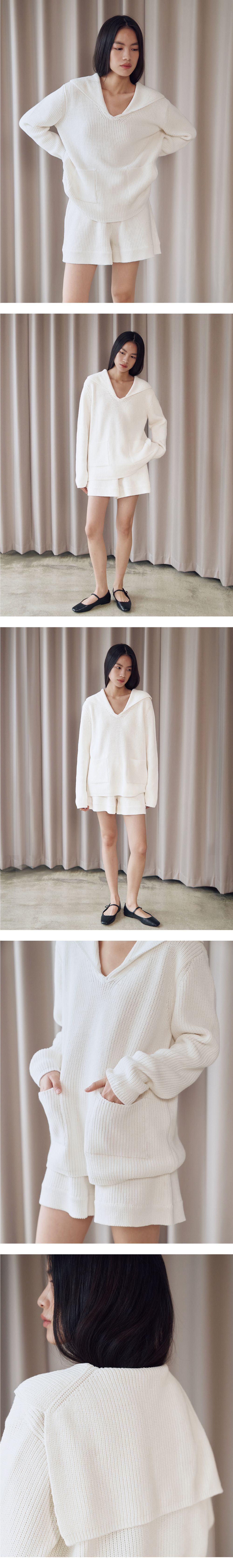 Sailor Collar Cotton Sweater_Ivory - 감도 깊은 취향 셀렉트샵 29CM