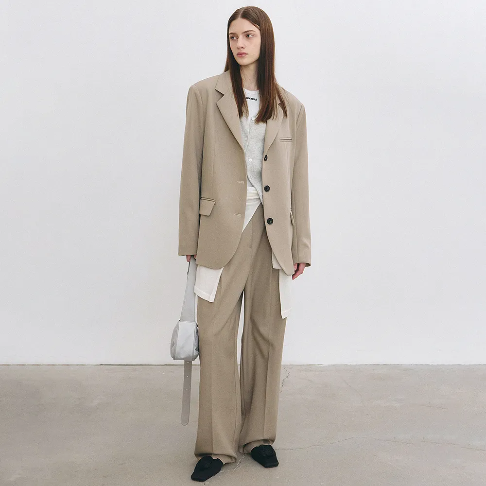 MINIMAL CLASSIC SUIT SET UP_BEIGE - 감도 깊은 취향 셀렉트샵 29CM