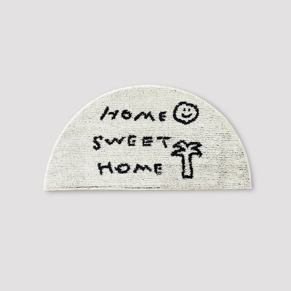 RUG HOME SWEET HOME IVORY HALF CIRCLE - 감도 깊은 취향 셀렉트샵 29CM