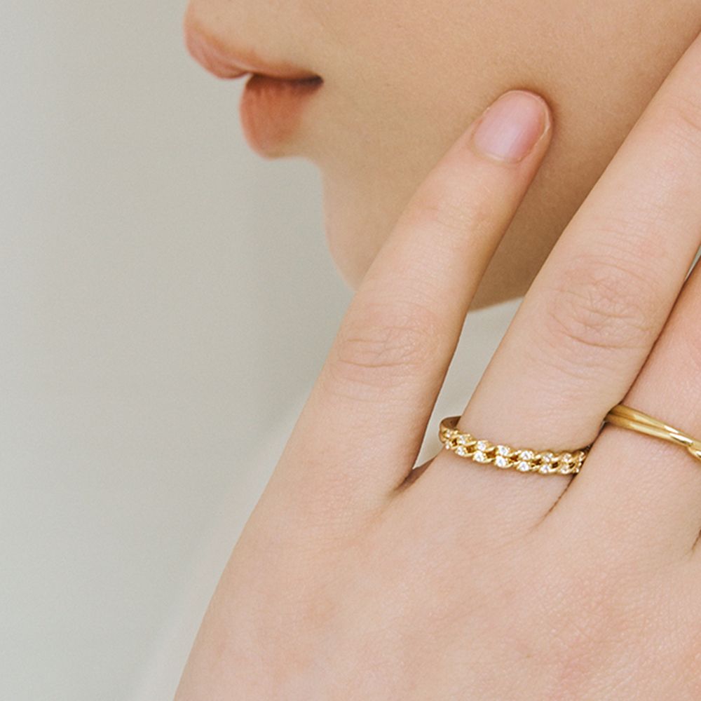 14k 18k 블레어 더블 꼬임 큐빅 반지 - 감도 깊은 취향 셀렉트샵 29CM