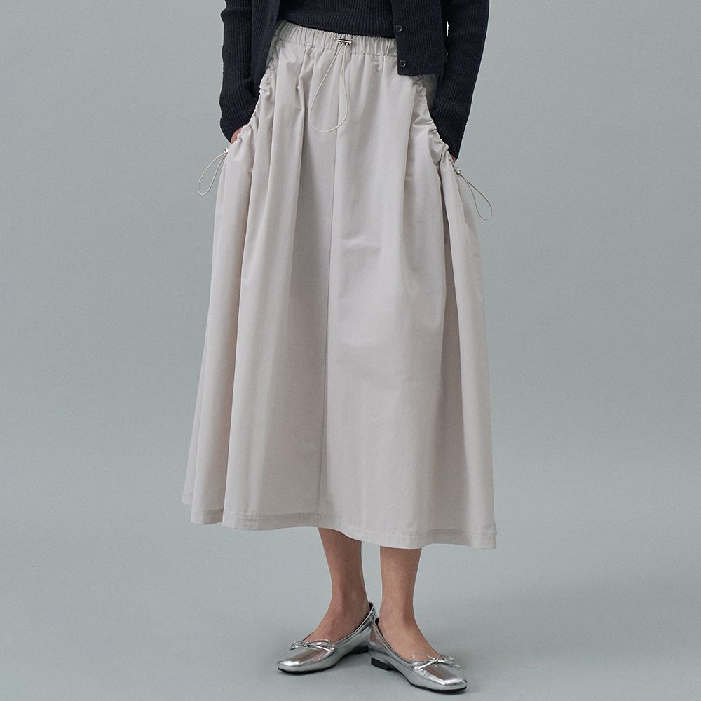 String Flare Skirt[LMBCAUSK404]-Light Gray - 감도 깊은 취향 셀렉트샵 29CM