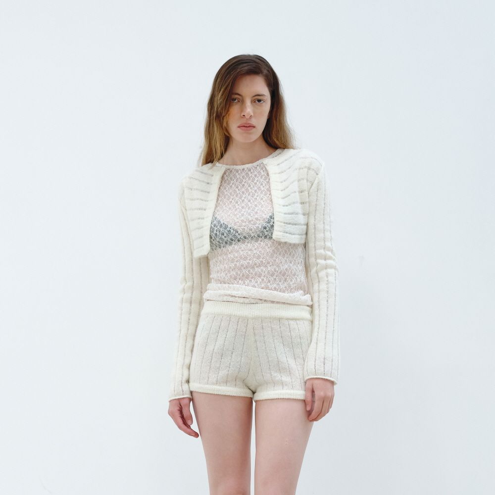 CROPPED BOLERO CARDIGAN - IVORY - 감도 깊은 취향 셀렉트샵 29CM