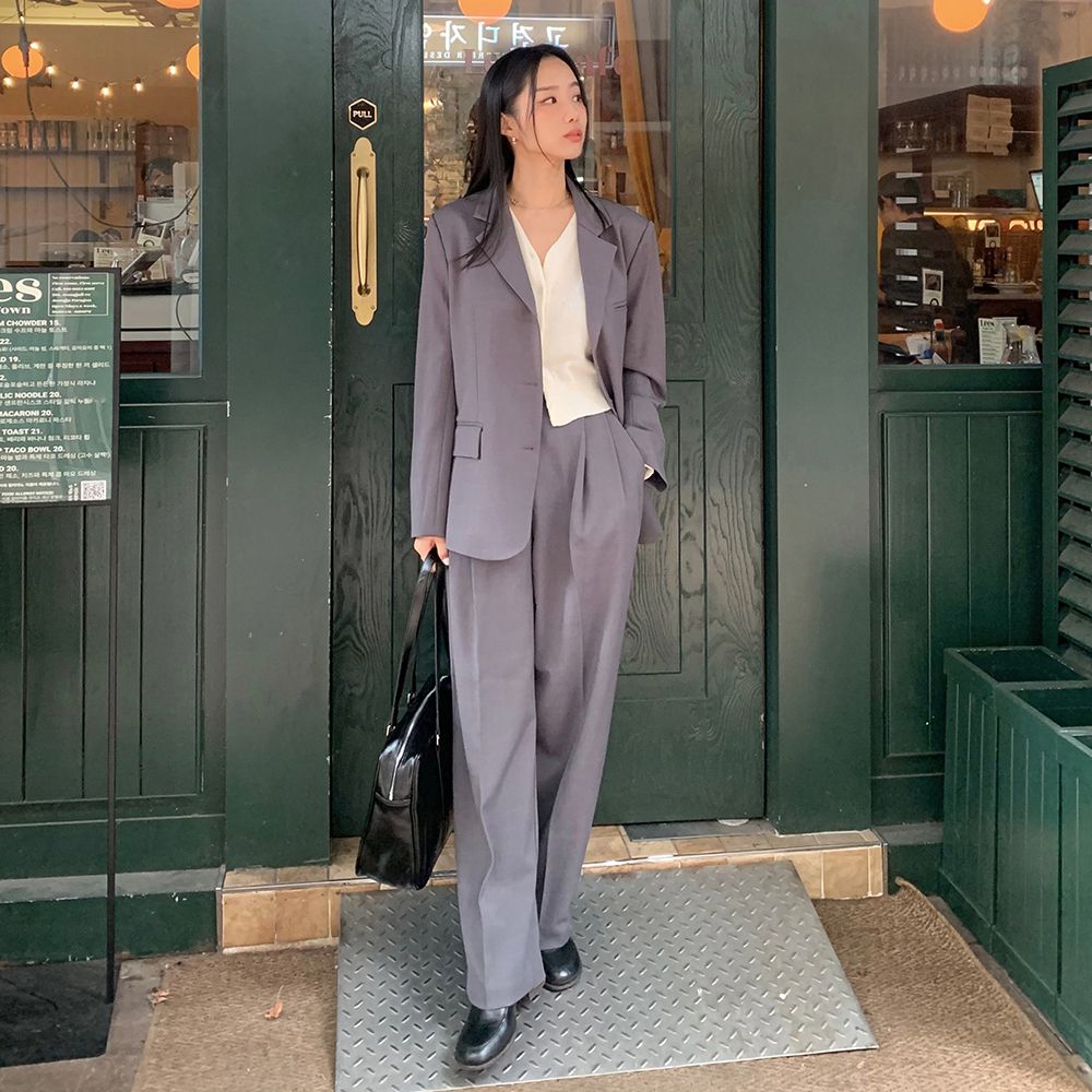 MINIMAL CLASSIC SUIT SET UP_GRAY - 감도 깊은 취향 셀렉트샵 29CM