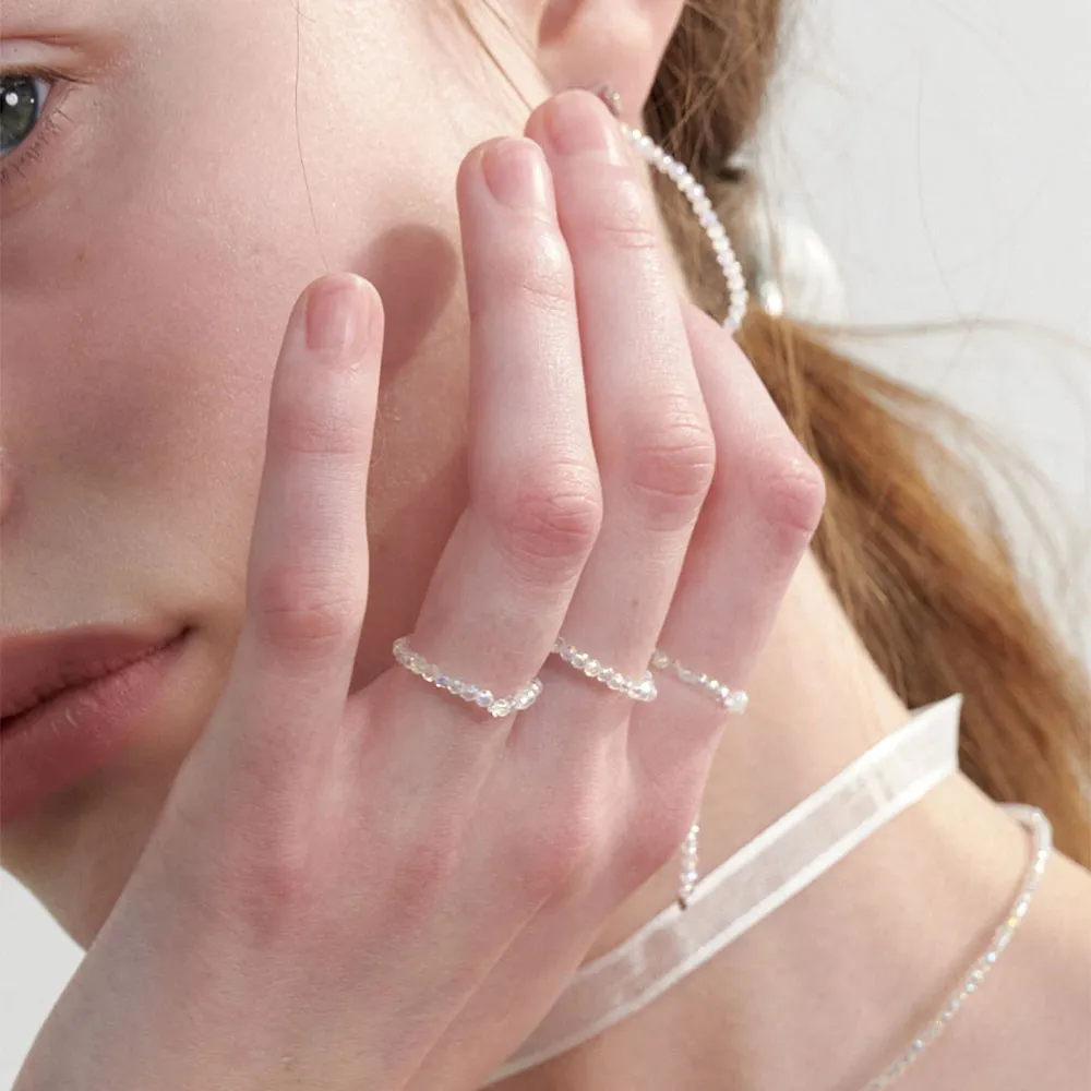 [3 SET] Shining Beads Rings (L241MRI030) - 감도 깊은 취향 셀렉트샵 29CM