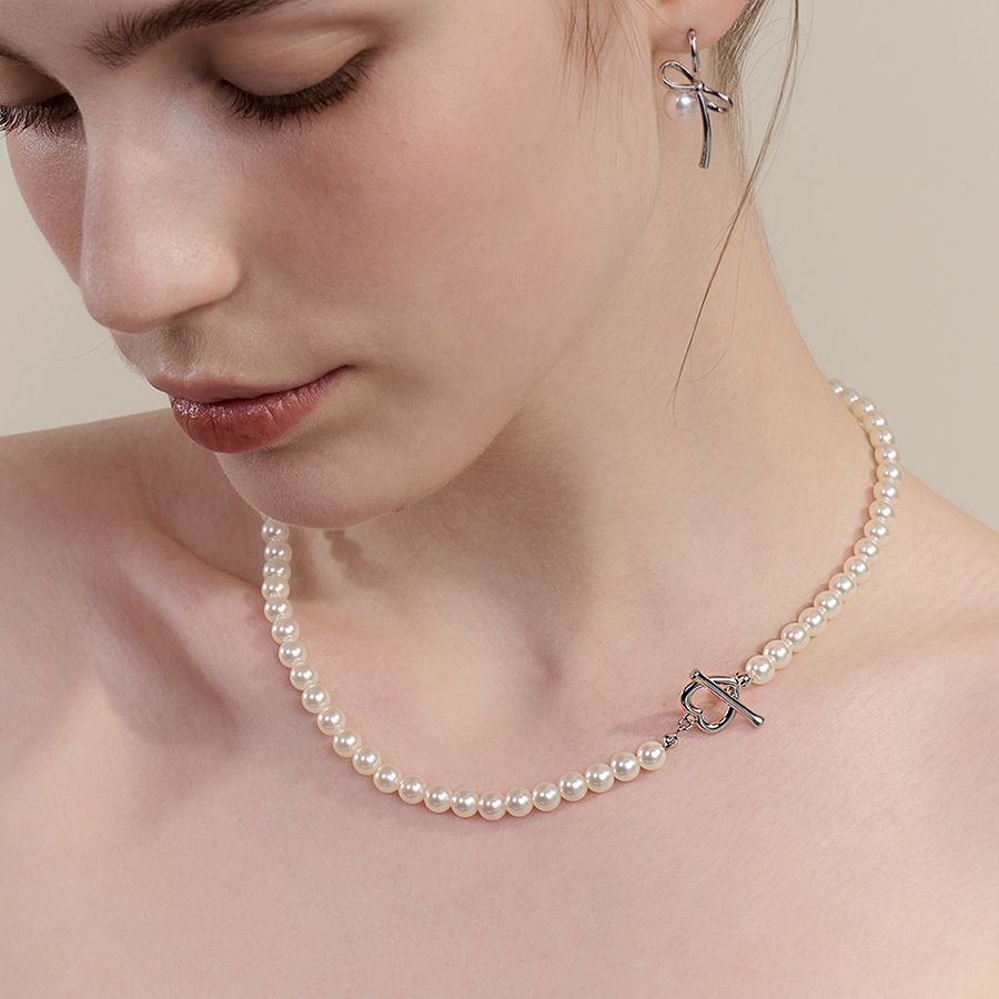 taky heart toggle pearl necklace - 감도 깊은 취향 셀렉트샵 29CM