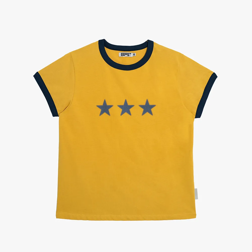 Star Ringer T-shirt [Mustard] - 감도 깊은 취향 셀렉트샵 29CM