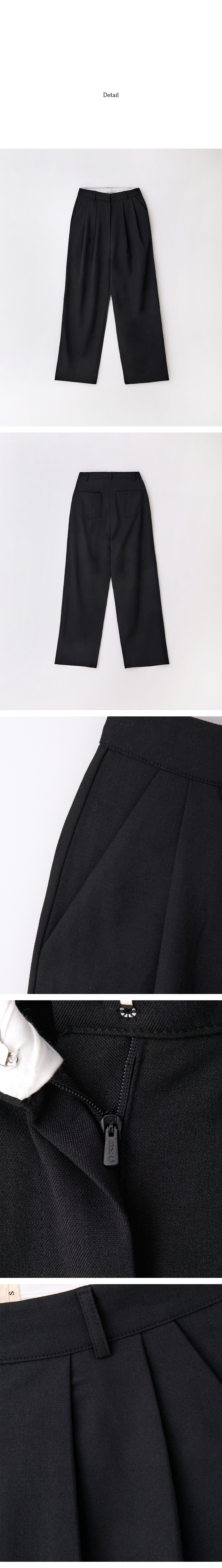 Basil pintuck slacks_black - 감도 깊은 취향 셀렉트샵 29CM