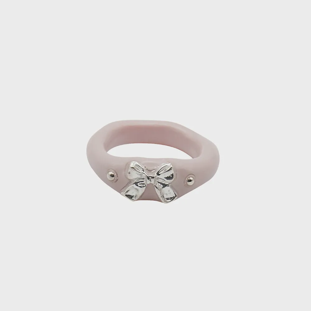 ribbon metal ring-pink - 감도 깊은 취향 셀렉트샵 29CM
