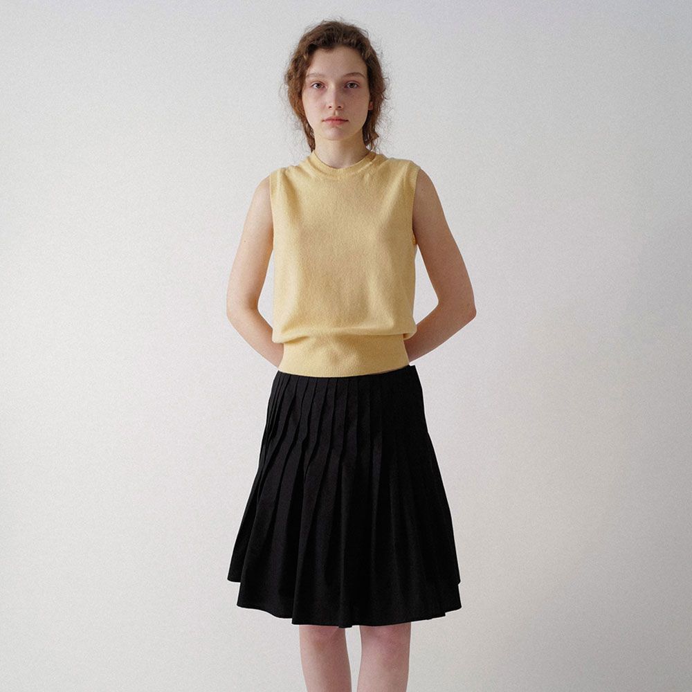 Sai cotton pleated skirt (Black) - 감도 깊은 취향 셀렉트샵 29CM