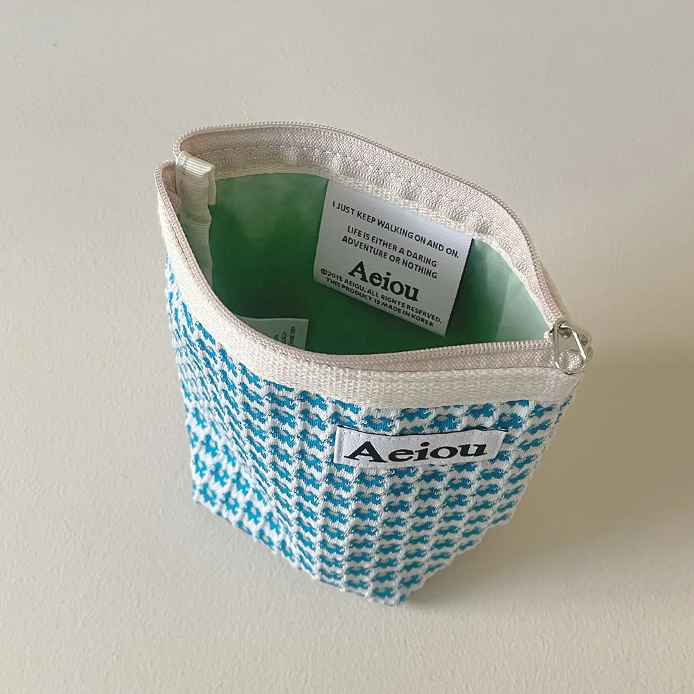 Aeiou Basic Pouch (M size) Flower Blue - 감도 깊은 취향 셀렉트샵 29CM