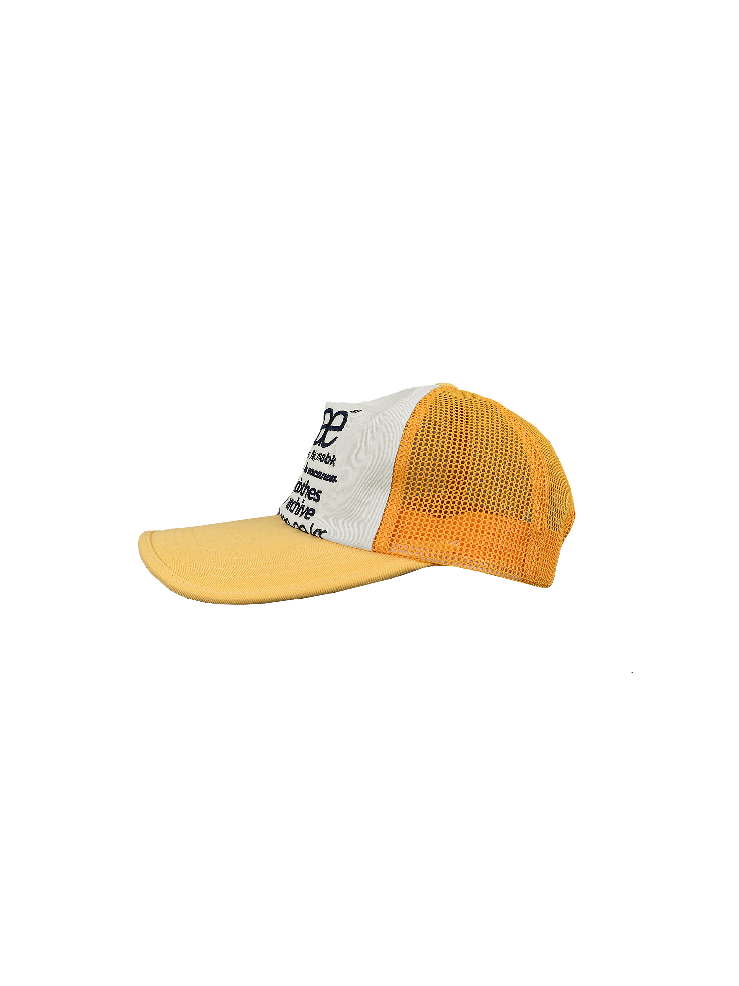 WEB LOGO MESH CAP [YELLOW/NAVY] - 감도 깊은 취향 셀렉트샵 29CM