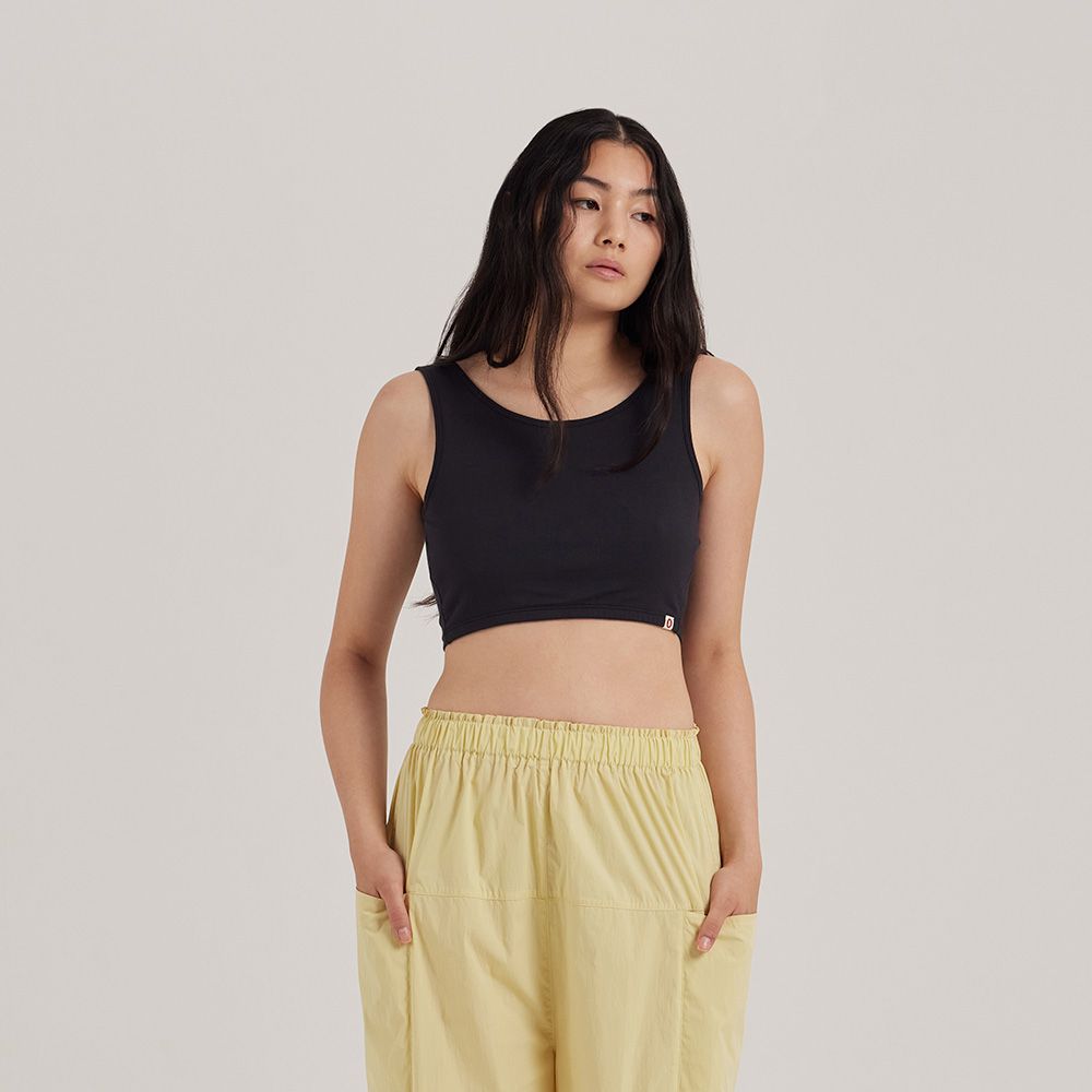 Tunnel string tank top_Black - 감도 깊은 취향 셀렉트샵 29CM