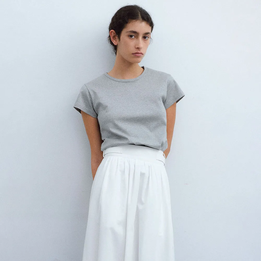 [5차 재입고] silket cap t-shirt (light grey) - 감도 깊은 취향 셀렉트샵 29CM