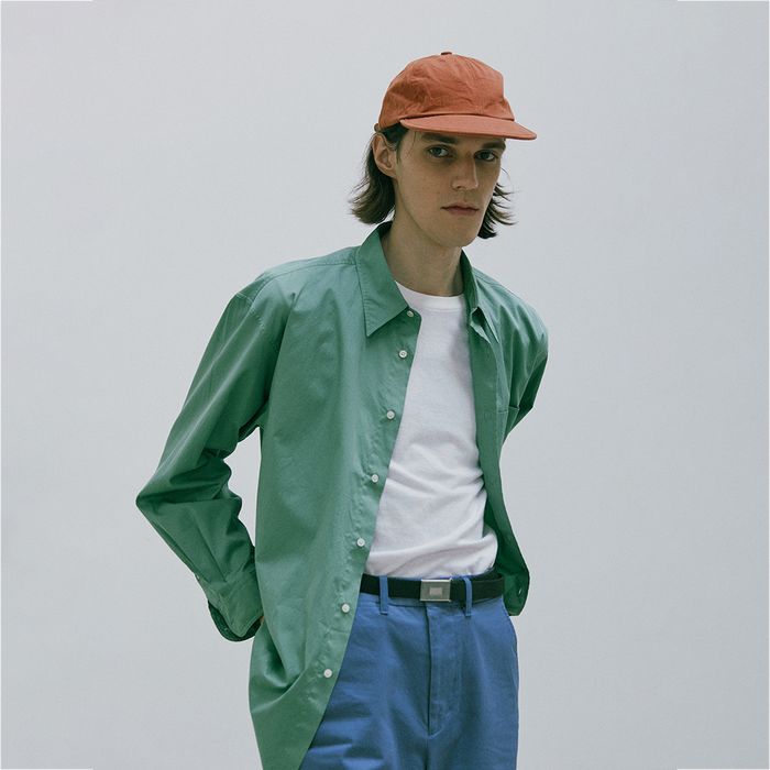 TE1-SH01 피마 트윌 셔츠-보틀그린 - 감도 깊은 취향 셀렉트샵 29CM