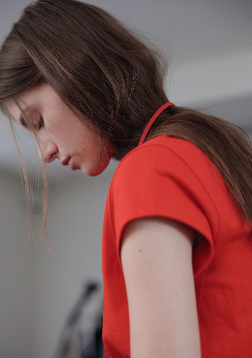 Eve Cotton T-shirt in Red - 감도 깊은 취향 셀렉트샵 29CM