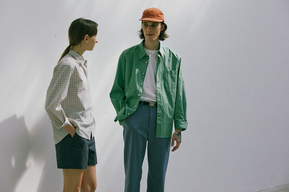 TE1-SH01 피마 트윌 셔츠-보틀그린 - 감도 깊은 취향 셀렉트샵 29CM