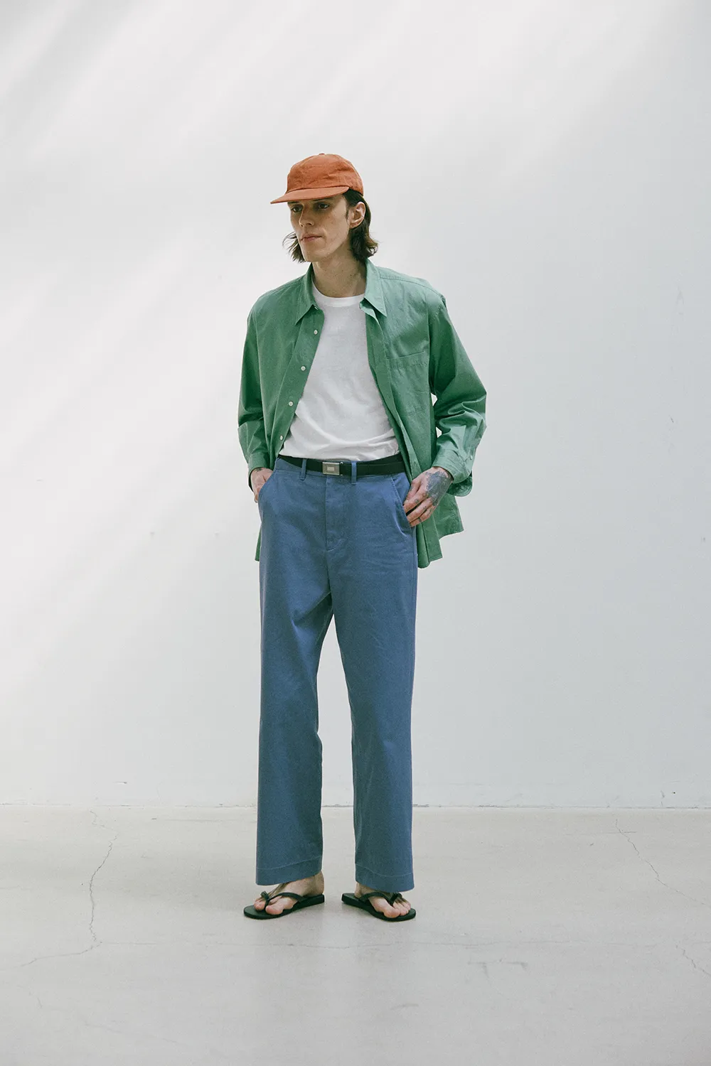 TE1-SH01 피마 트윌 셔츠-보틀그린 - 감도 깊은 취향 셀렉트샵 29CM