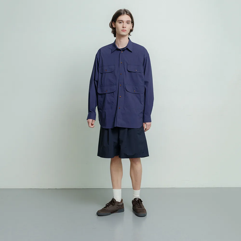 4P OVERSIZED L/S SHIRTS (INK BLUE) - 감도 깊은 취향 셀렉트샵 29CM
