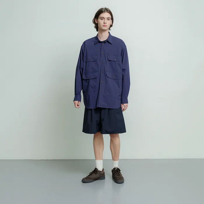 4P OVERSIZED L/S SHIRTS (INK BLUE) - 감도 깊은 취향 셀렉트샵 29CM