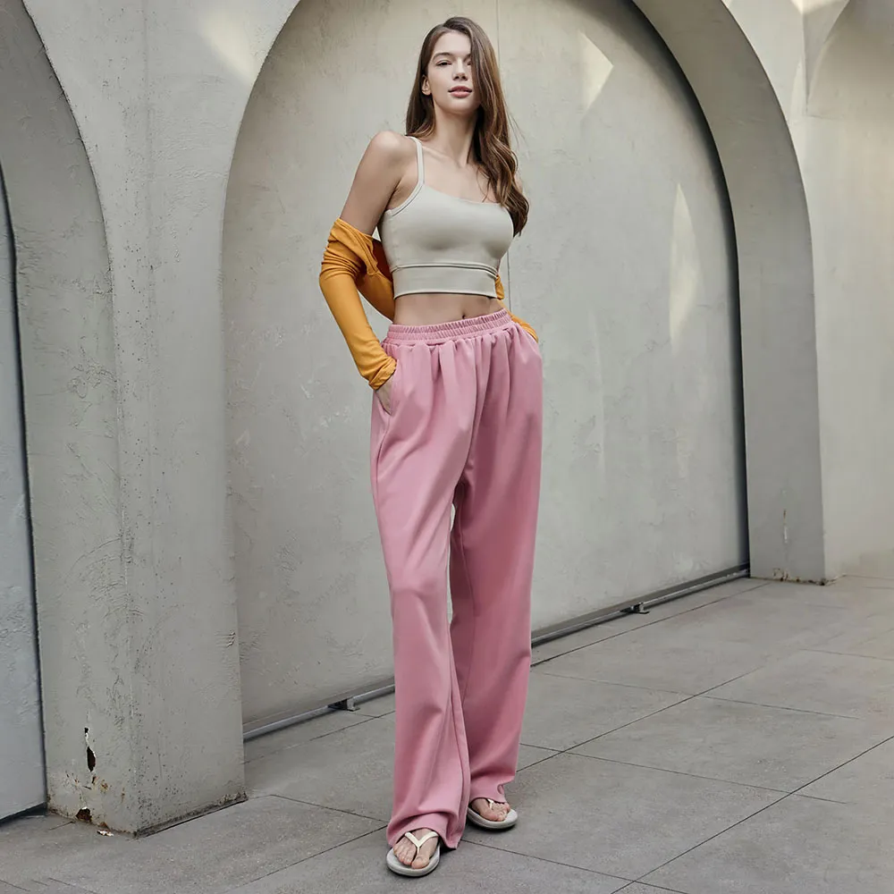 롱 와이드 트레이닝 팬츠 DEVI-B0072-핑크 - 감도 깊은 취향 셀렉트샵 29CM