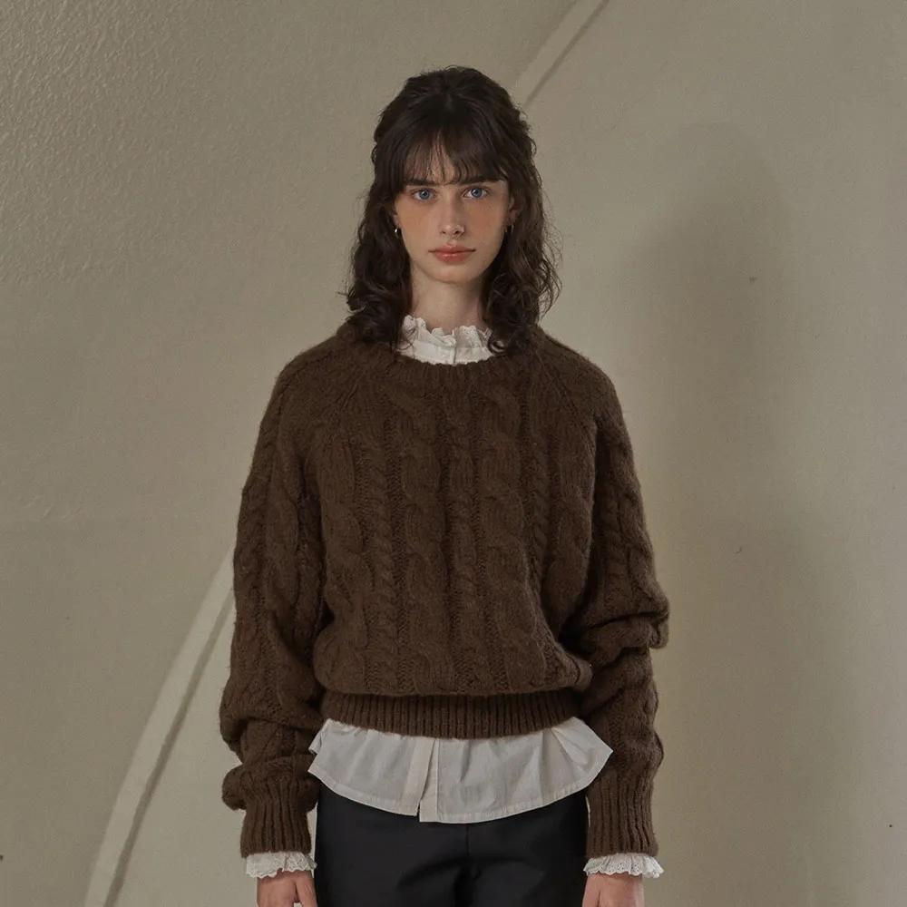 Robin cable knit_brown - 감도 깊은 취향 셀렉트샵 29CM