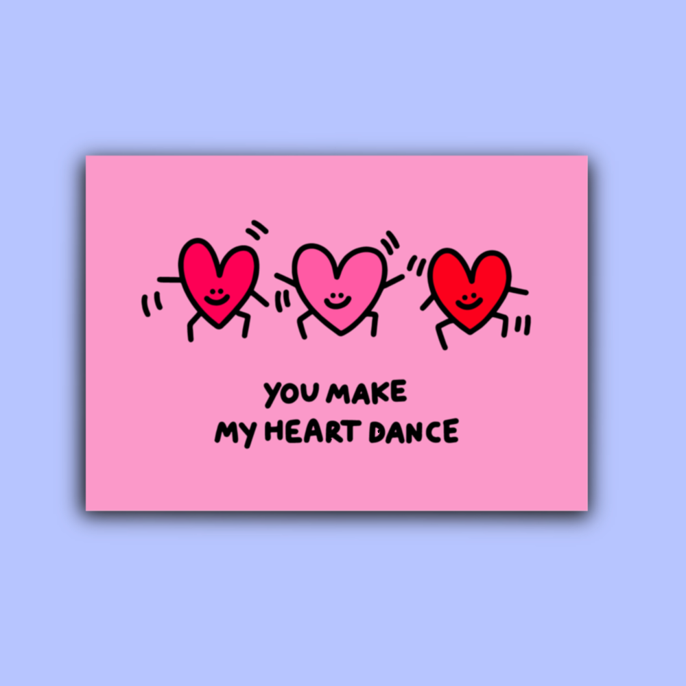 You make my heart dance 엽서 - 감도 깊은 취향 셀렉트샵 29CM