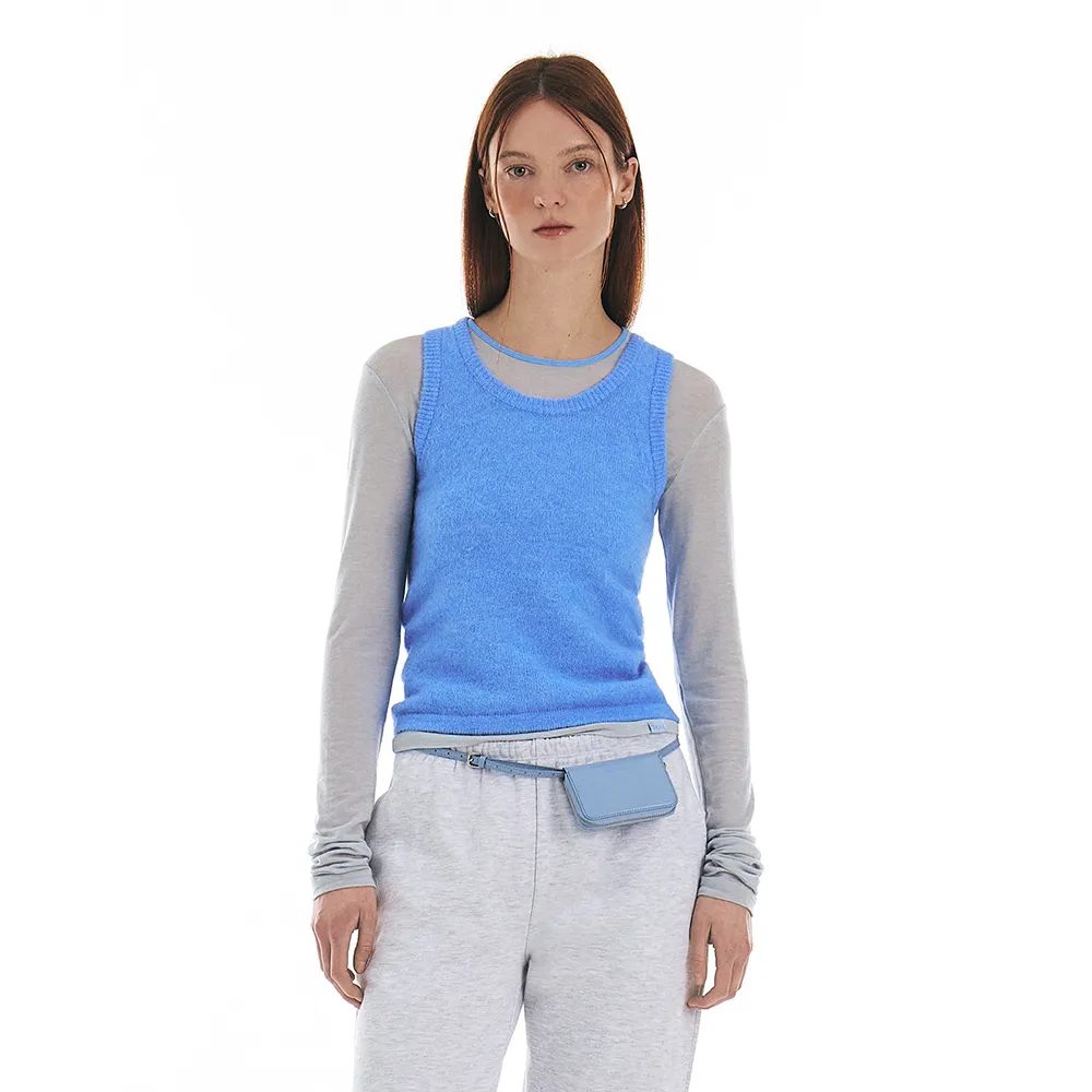 JASE KNIT SLEEVELESS (BLUE) - 감도 깊은 취향 셀렉트샵 29CM