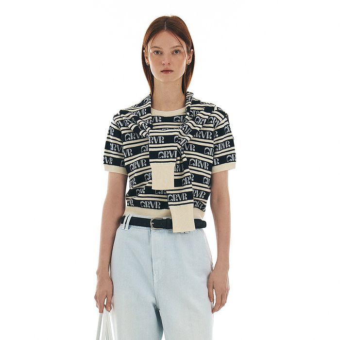 STRIPE GRVR SS KNIT (NAVY) - 감도 깊은 취향 셀렉트샵 29CM