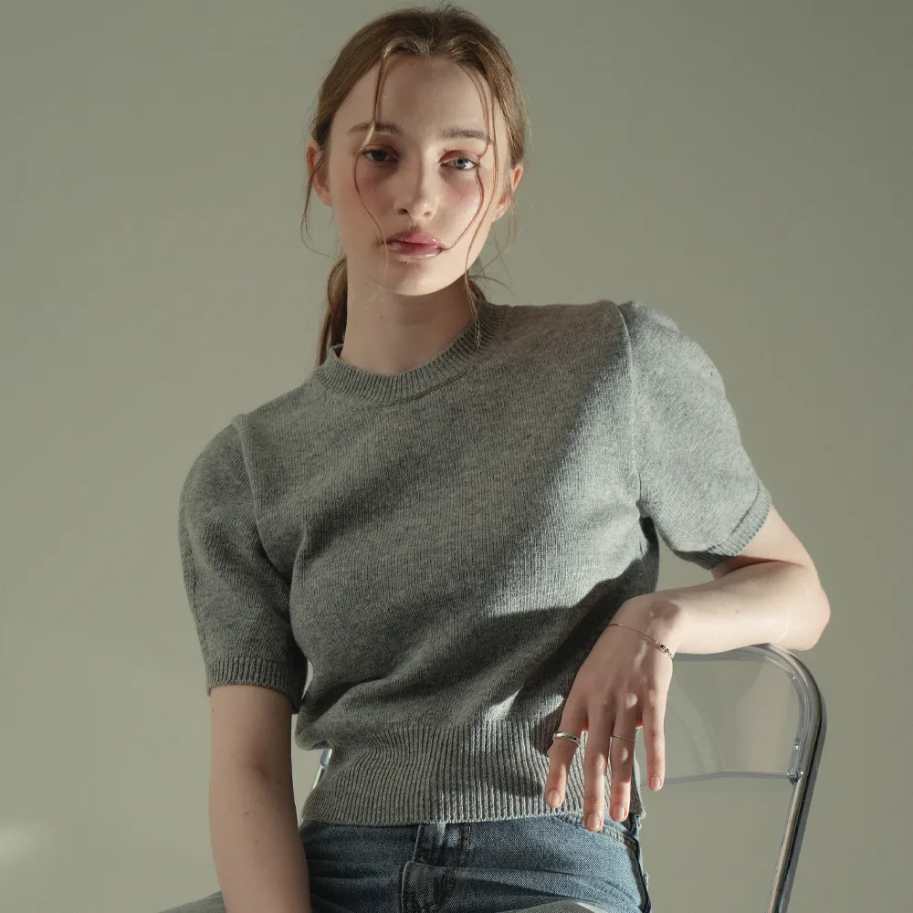 [29CM 단독][배우 김지은,전혜빈 착용]Round Half Knit (Gray) - 감도 깊은 취향 셀렉트샵 29CM