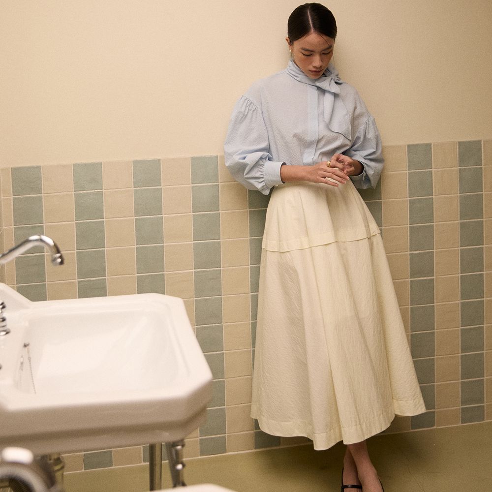 AUDREY Flare Skirt (Ivory) - 감도 깊은 취향 셀렉트샵 29CM